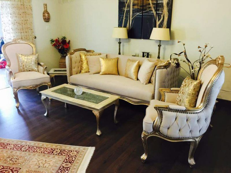 Living room sofa set with price in Karachi Pakistan